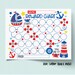 Nautical Reward Chart for Kids, Simple Kids Reward Chart, Nautical ...