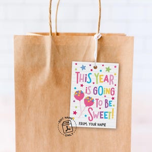 Candy Theme Back to School Gift Tags: Printable Classroom Treat Tags ...