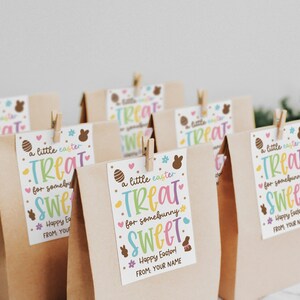 Easter Gift Tag Printable, Some Some Bunny Sweet Treat Bag Tag, Teacher ...
