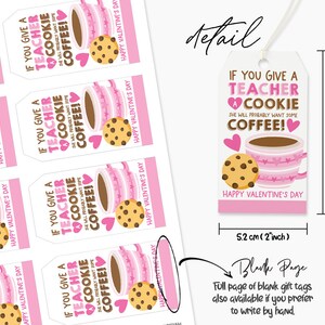 If You Give a Teacher a Cookie She Wants Coffee, Teacher Valentine's ...