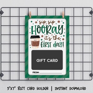 Welcome Back to School Gift Card Holder, Teacher Gift, First Day of ...