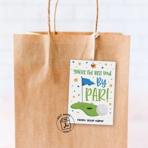 Fathers Day Tag Printable, Golf Fathers Day Gift Tags, Happy Fathers ...