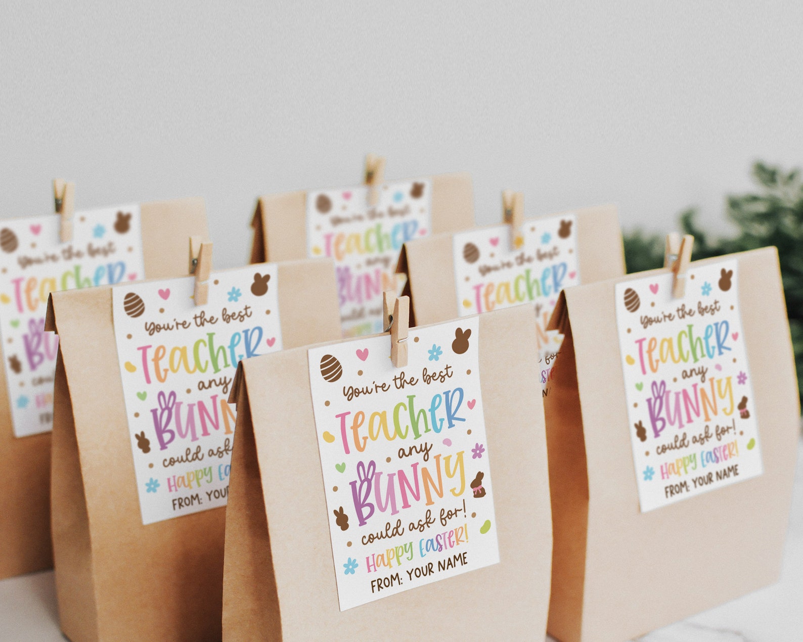 Teacher Easter Printable Gift Tags, Teacher Appreciation Tags ...