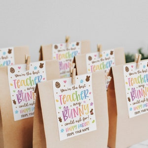 Teacher Easter Printable Gift Tags, Teacher Appreciation Tags ...