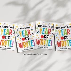 Welcome Back to School Gift Tag for Teachers, Printable First Day of ...