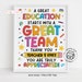 Appreciation Sign Printable, Pancake Bar Sign Teacher and Staff ...