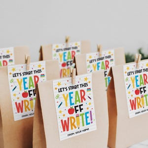 Welcome Back to School Gift Tag for Teachers, Printable First Day of ...