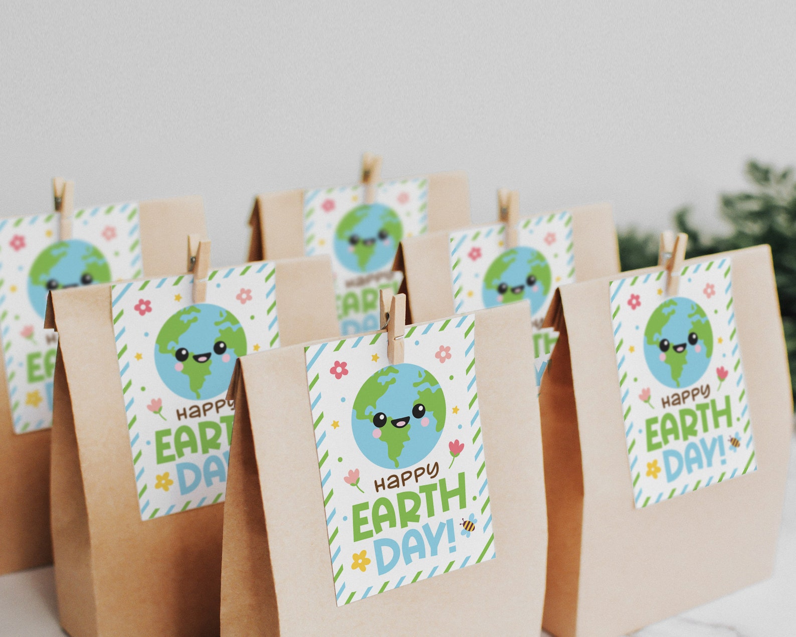 Happy Earth Day Gift Tag Printable, Happy Earth Day Tag, Earth Day ...