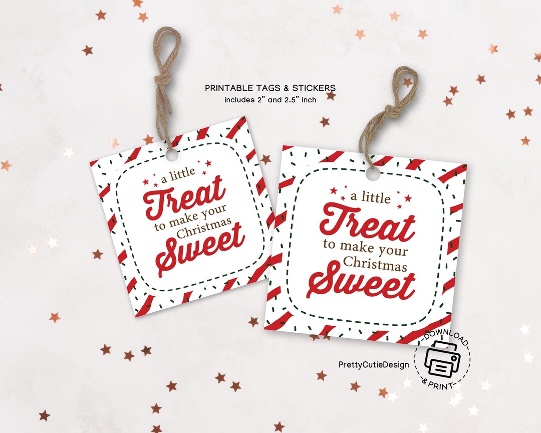 Christmas Cookie Gift Tags, A Little Treat to Make Your Christmas Sweet ...