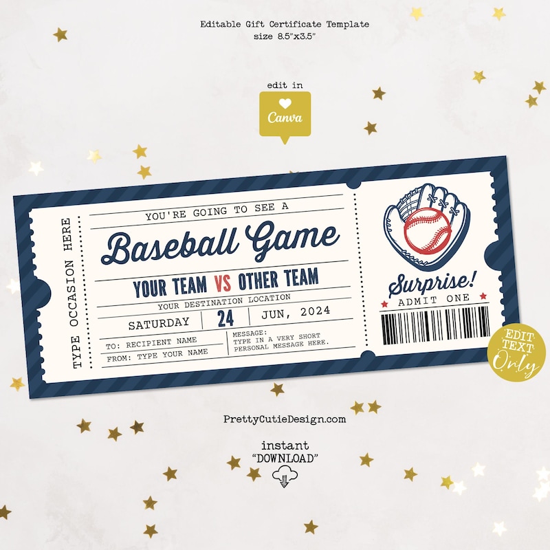 Savannah Bananas Ticket Printable - Etsy