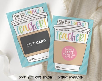 Teacher Appreciation Week Gift Card Holder Thank You Gift for - Etsy
