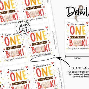 School Librarian Appreciation Tag, School Librarian Tag, School Pto Pta ...