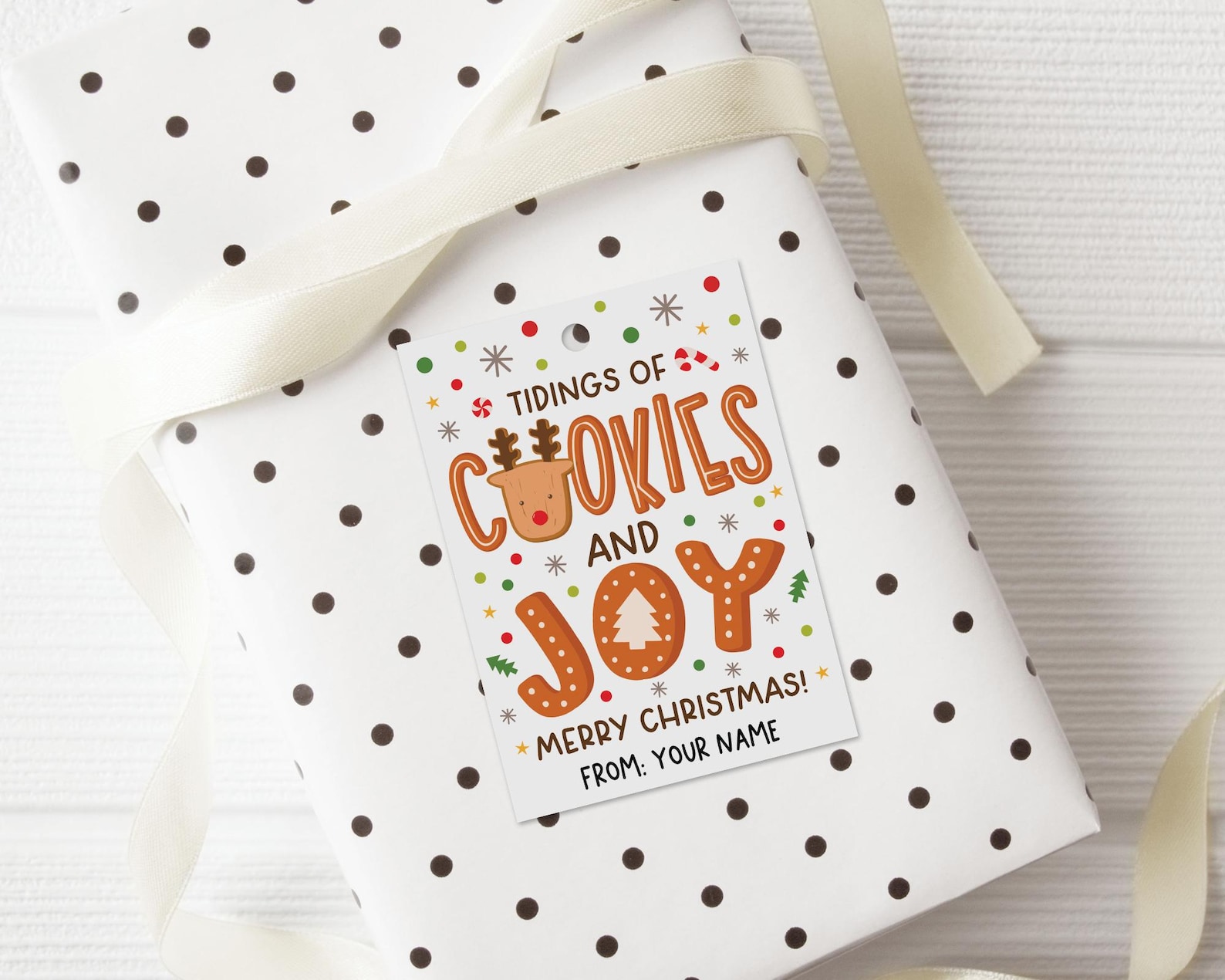 Christmas Gift Tags, Cookies and Joy Printables, Holiday Treat Labels ...