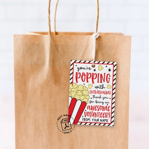 Thank You Volunteer Appreciation Gift Tag Printable, Happy Volunteers ...