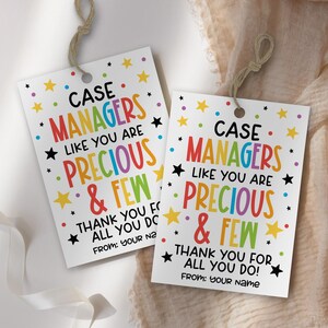 Case Management Week Gift Tags: Appreciation Favor Tags (digital ...