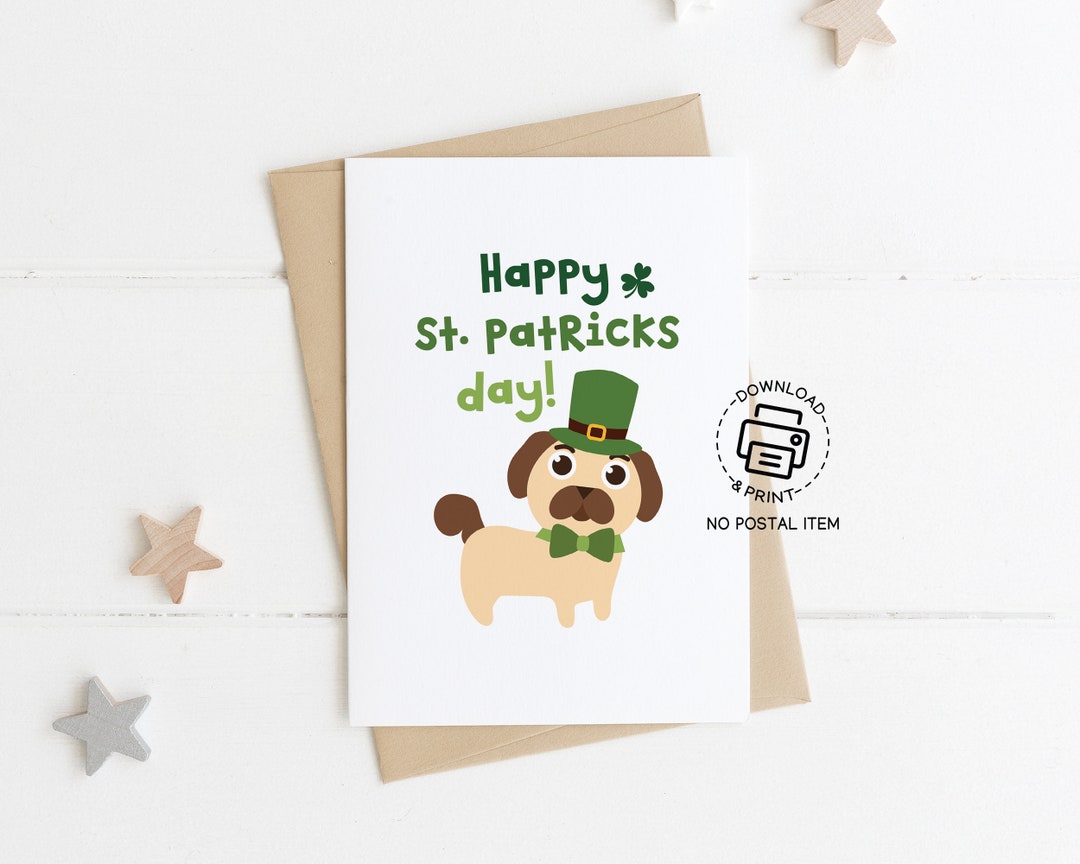 Happy St Patricks Day Greeting Cards, Funny St Patricks Dog Greeting ...