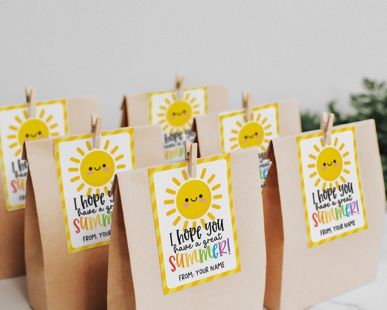 Summer Gift Tag: Last Day of School Printable (2.5”x3.5”) - Etsy