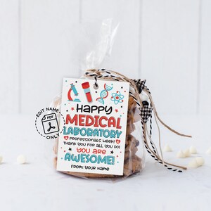 Medical Laboratory Professionals Week Tag, Lab Thank You Gift Tag ...