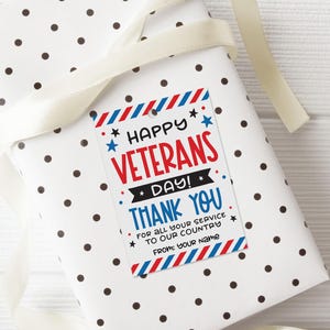 Veterans Day Gift Tags Printable: Thank You Military Service (PDF ...