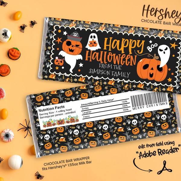 Candy Wrapper Halloween - Etsy