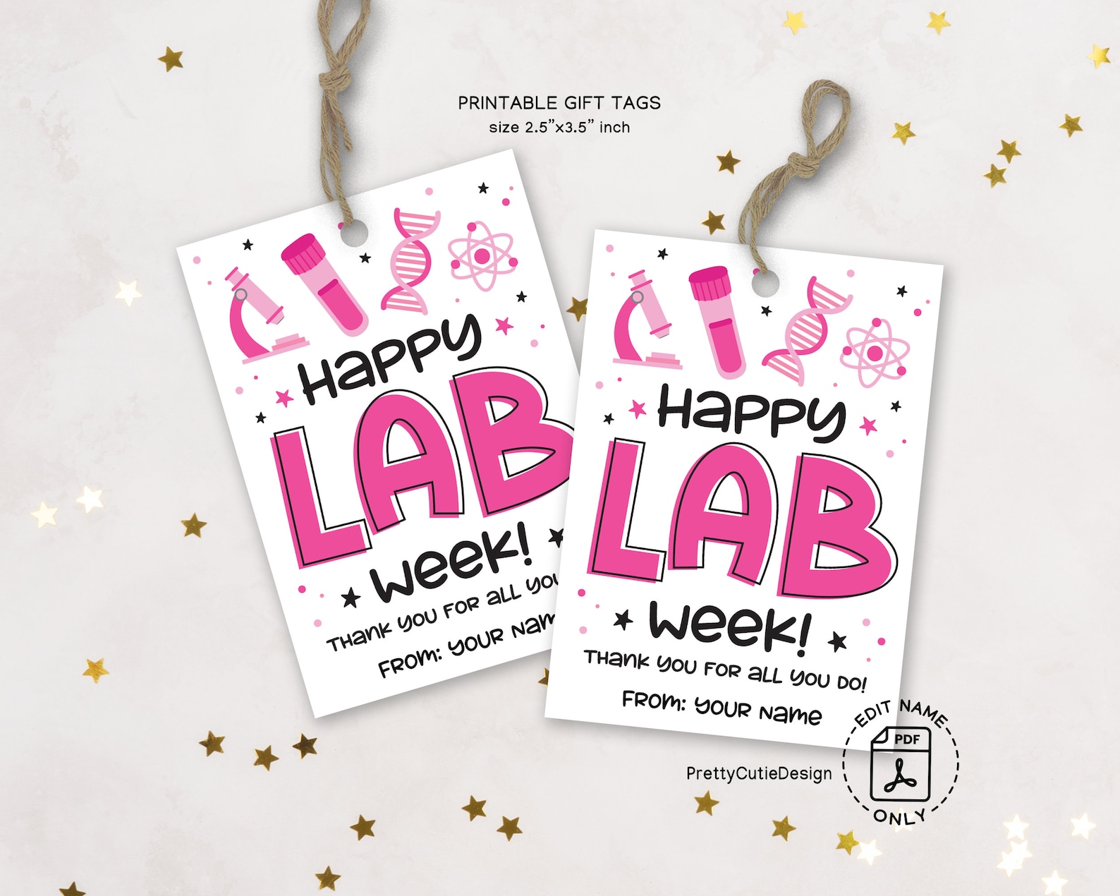 Medical Laboratory Professionals Week Appreciation Tags, Happy Lab Week ...