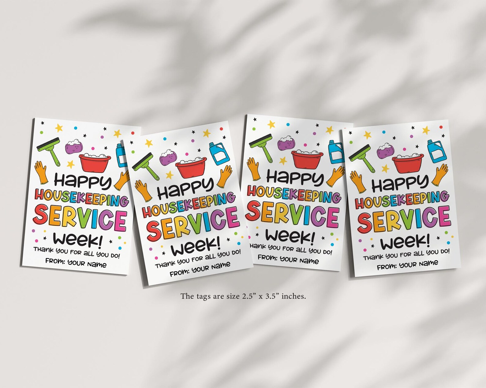 Happy Housekeeping Appreciation Week Gift Tags Printable, Housekeeping ...