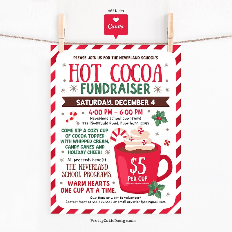 Hot Cocoa Flyer - Etsy