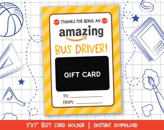 Bus Driver Card | Etsy