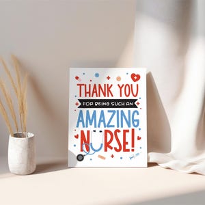 Thank You Amazing Nurse Sign Printable, Nurses Week Wall Art ...