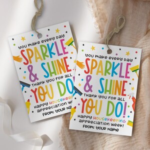 You Make Every Day Sparkle and Shine Housekeeping Appreciation Week ...