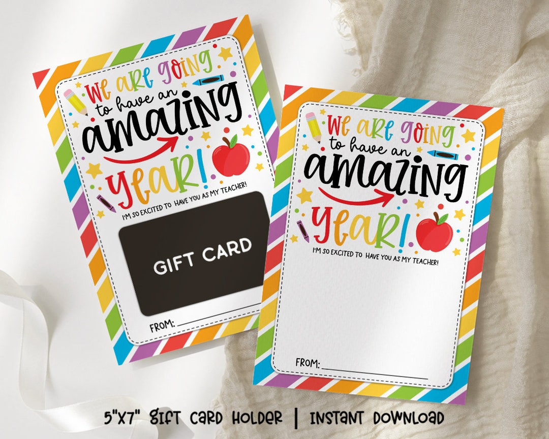 Back to School Coffee Gift Card Holder Printable Teacher Card - Etsy