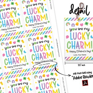 You Are My Lucky Charm Tag Printable Gift Tags, St Patty's Day ...