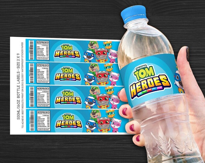 Printable Talking Tom and Friends Cupcake Toppers, Talking Tom and ...