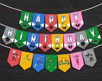 Power Rangers Birthday - Etsy