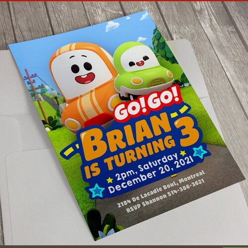 Personalized Go Go Cory Carson Birthday Invitation Cory - Etsy