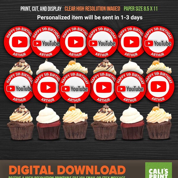 Youtube Party - Etsy