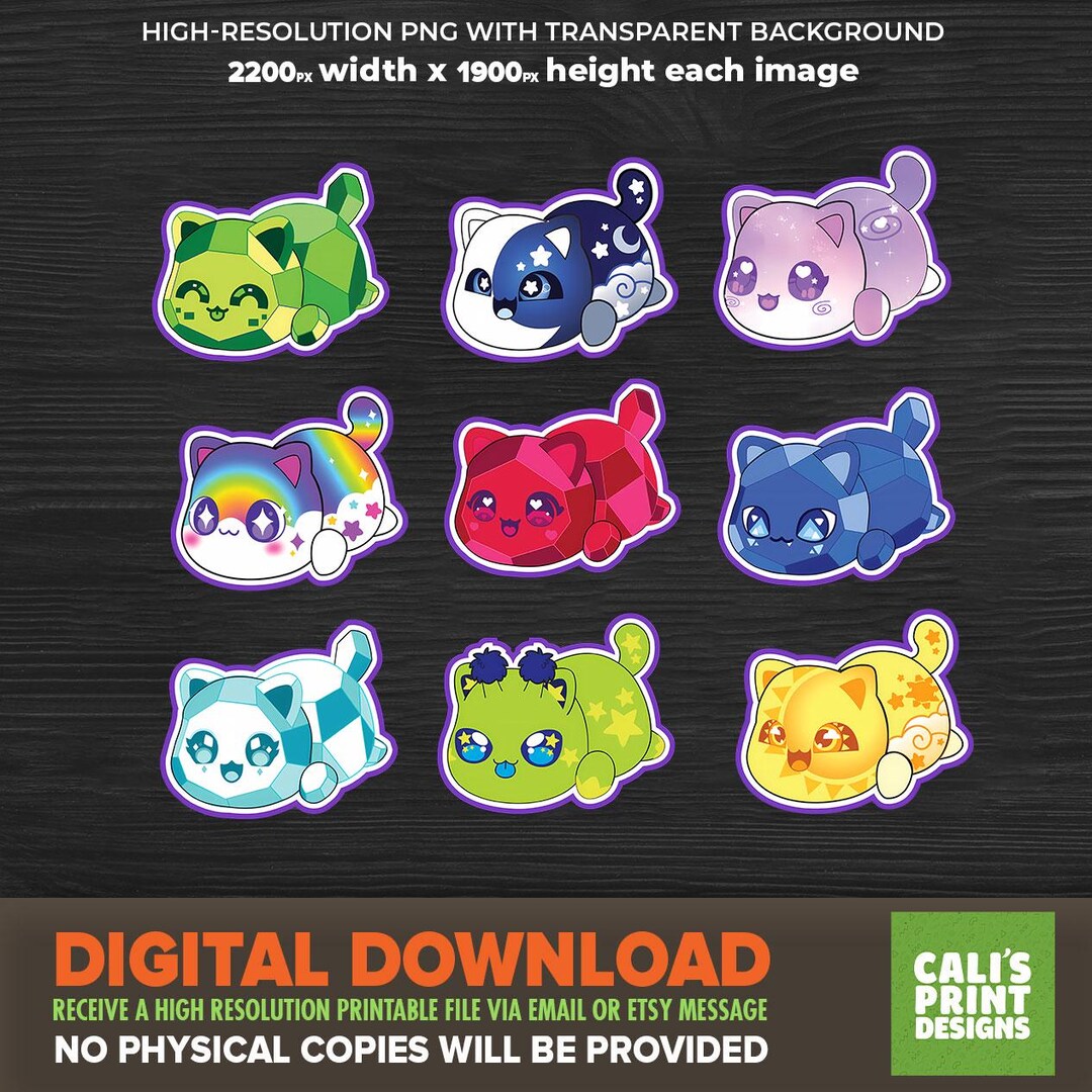 High Resolution Printable Aphmau | Meemeows Celestials Cut Outs - Etsy