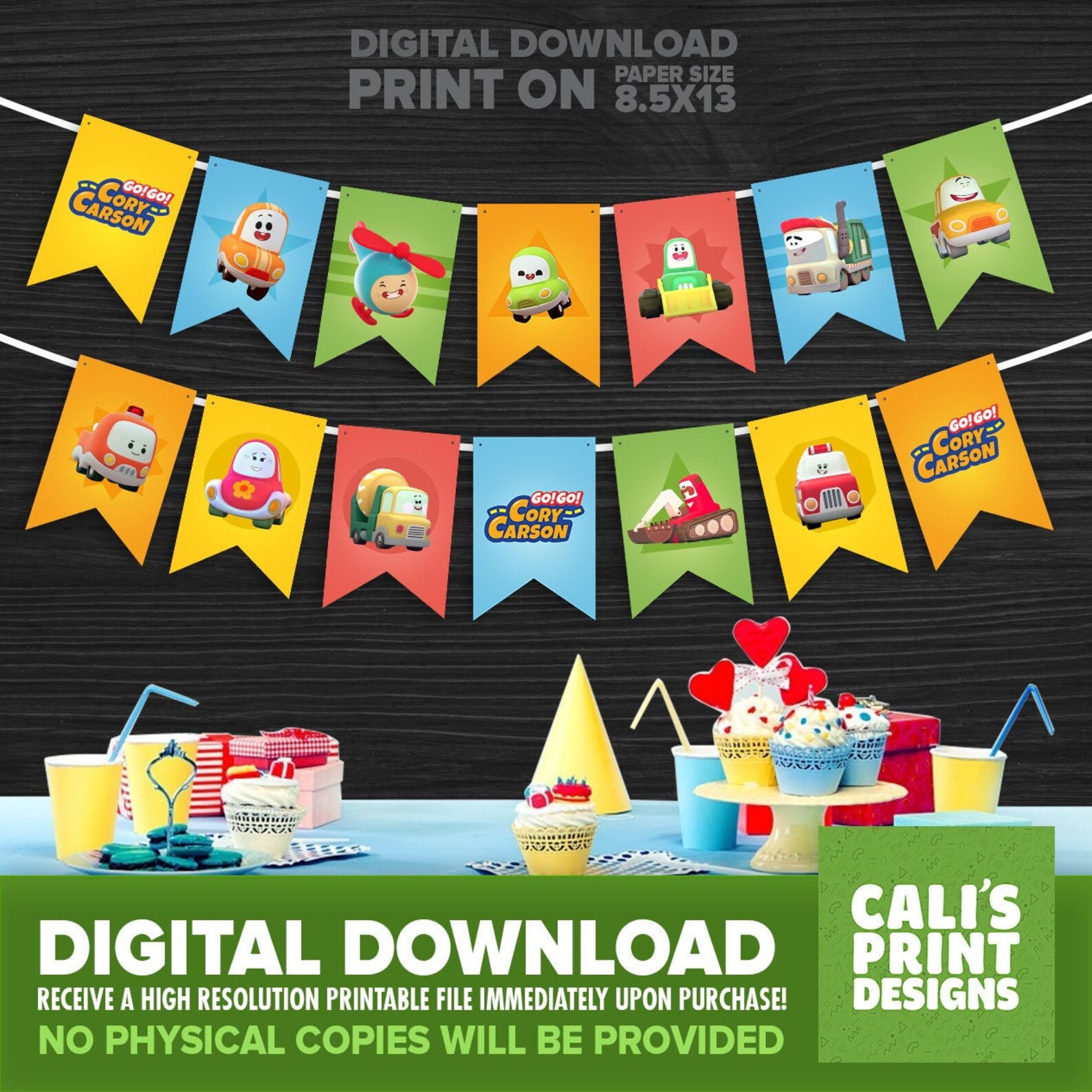 Printable Go Go Cory Carson Party Banners Cory Carson | Etsy