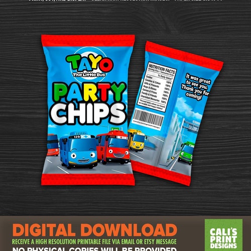 Tayo the Little Bus Thank You Tags Instant Download Printable - Etsy UK