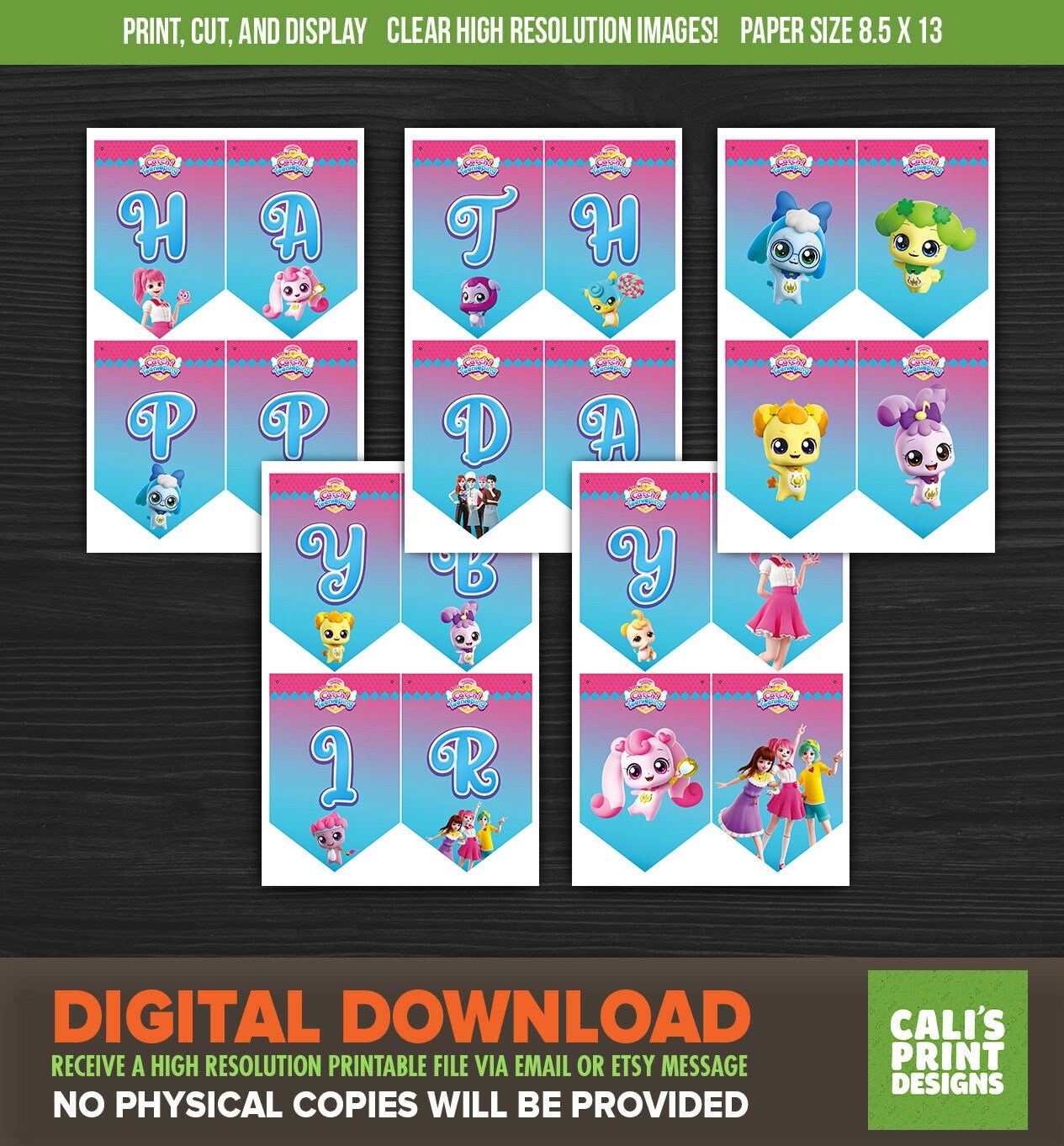 Printable Catch Teenieping Birthday Banner Catch - Etsy UK