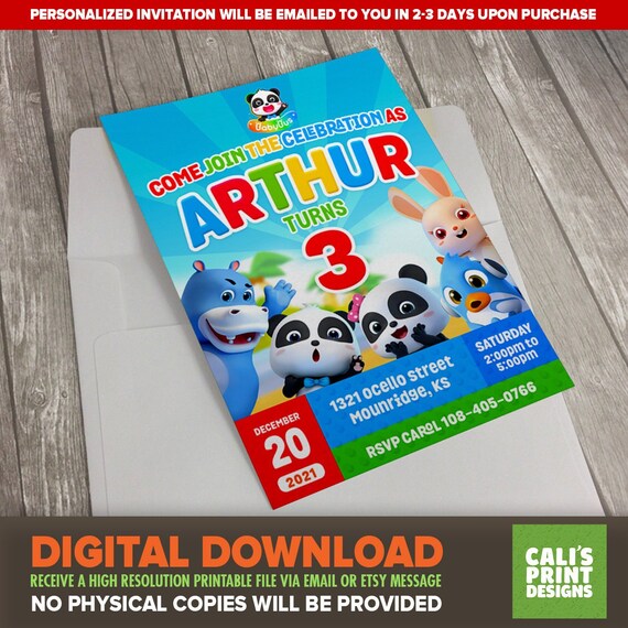 Baby Bus theme Starburst Digital Party Favor Bags Party Favors & Games ...