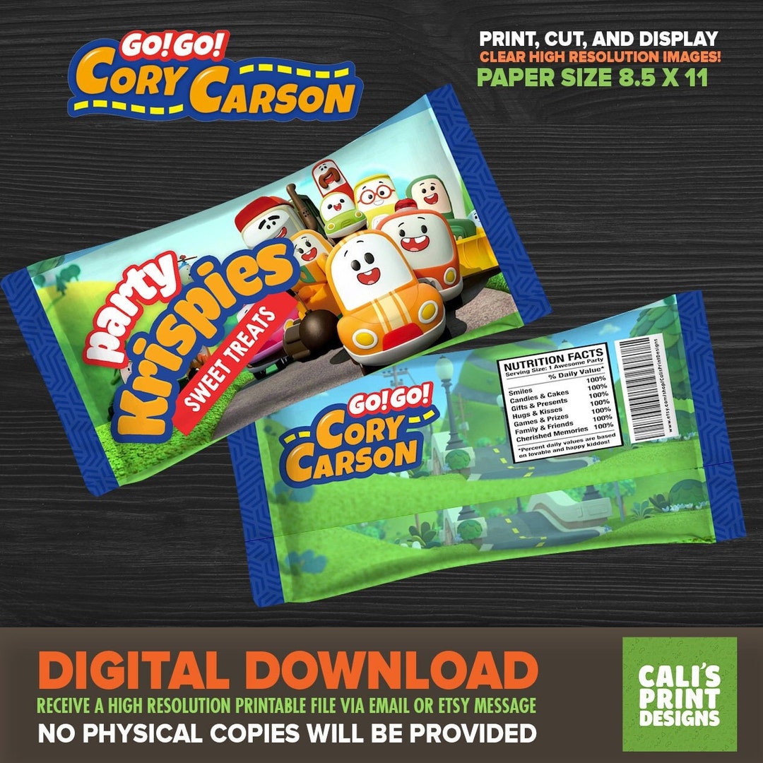Printable Go Go Cory Carson Rice Krispies Wrapper Cory Carson NETFLIX ...