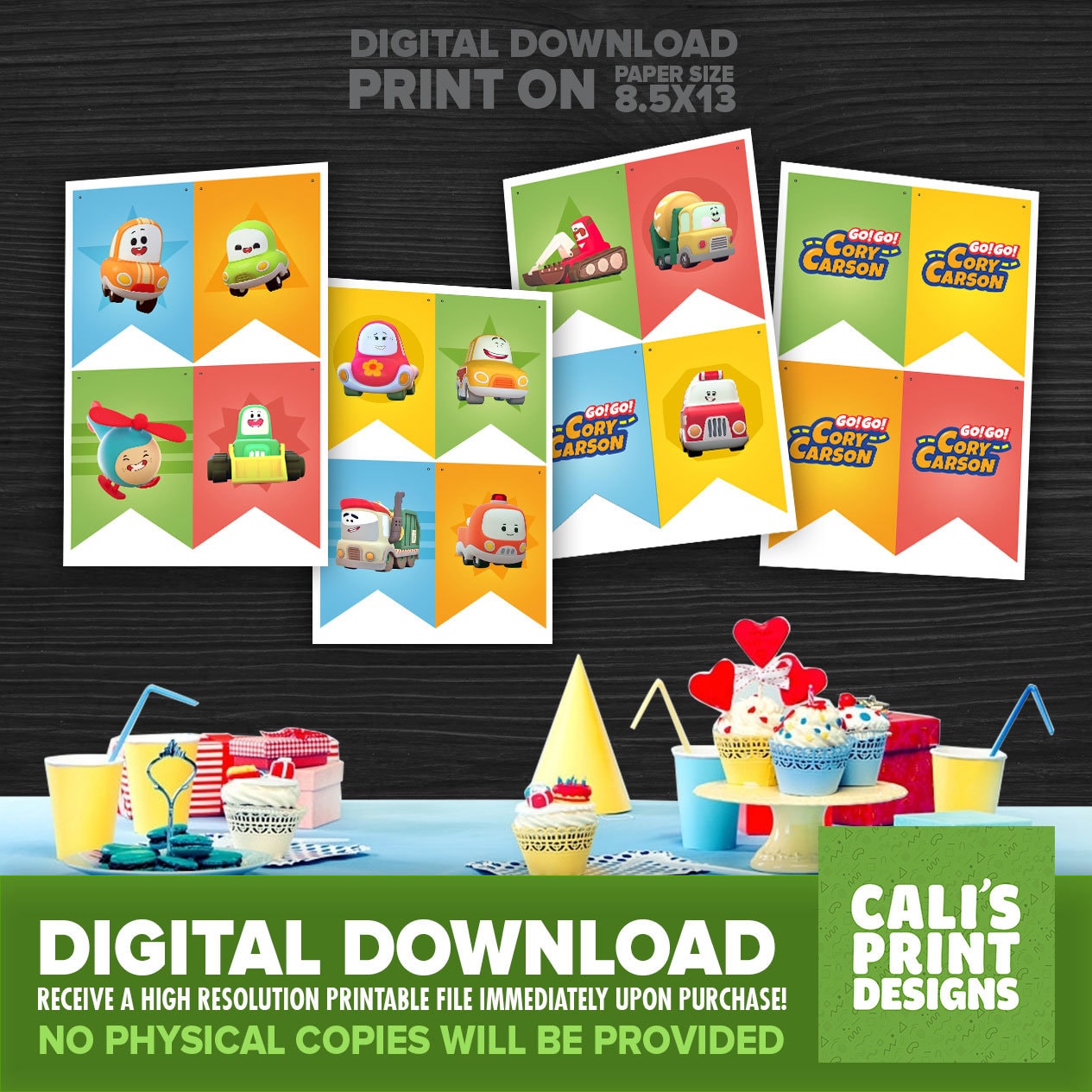 Printable Go Go Cory Carson Party Banners Cory Carson | Etsy