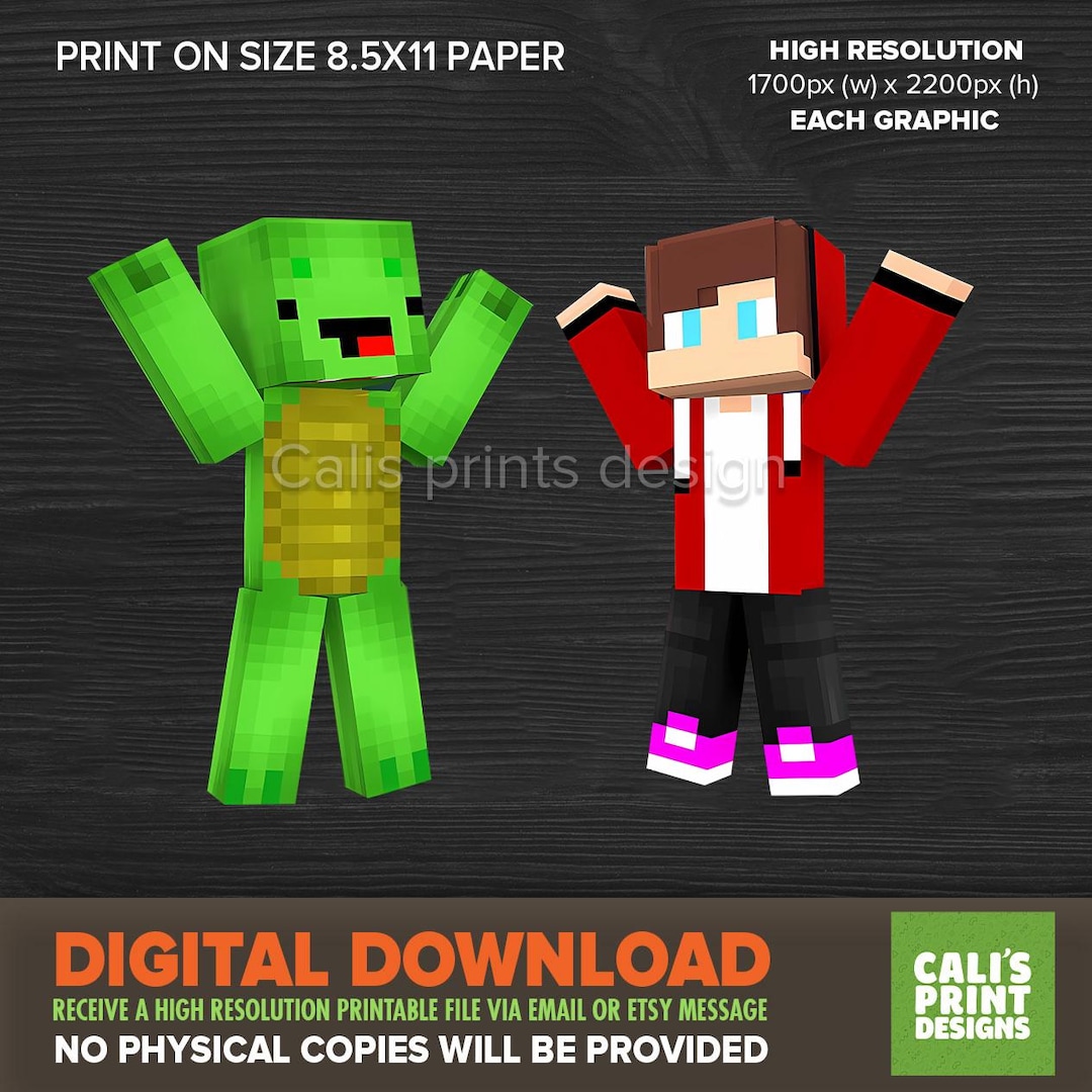 Printable Maizen Mikey JJ Cutouts Mikey JJ Birthday Maizen - Etsy Australia