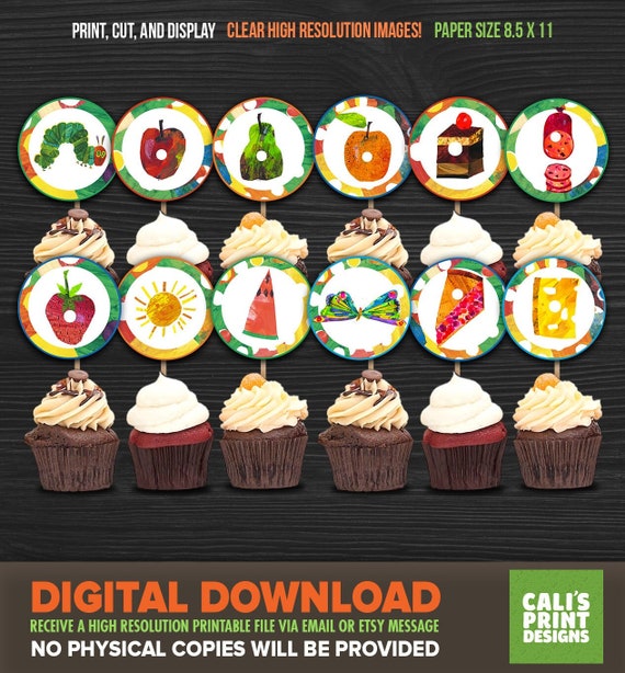 Very Hungry Caterpillar Cupcakes