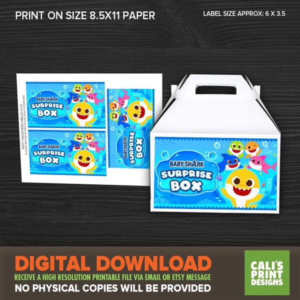 Baby Shark Party Supplies - Etsy