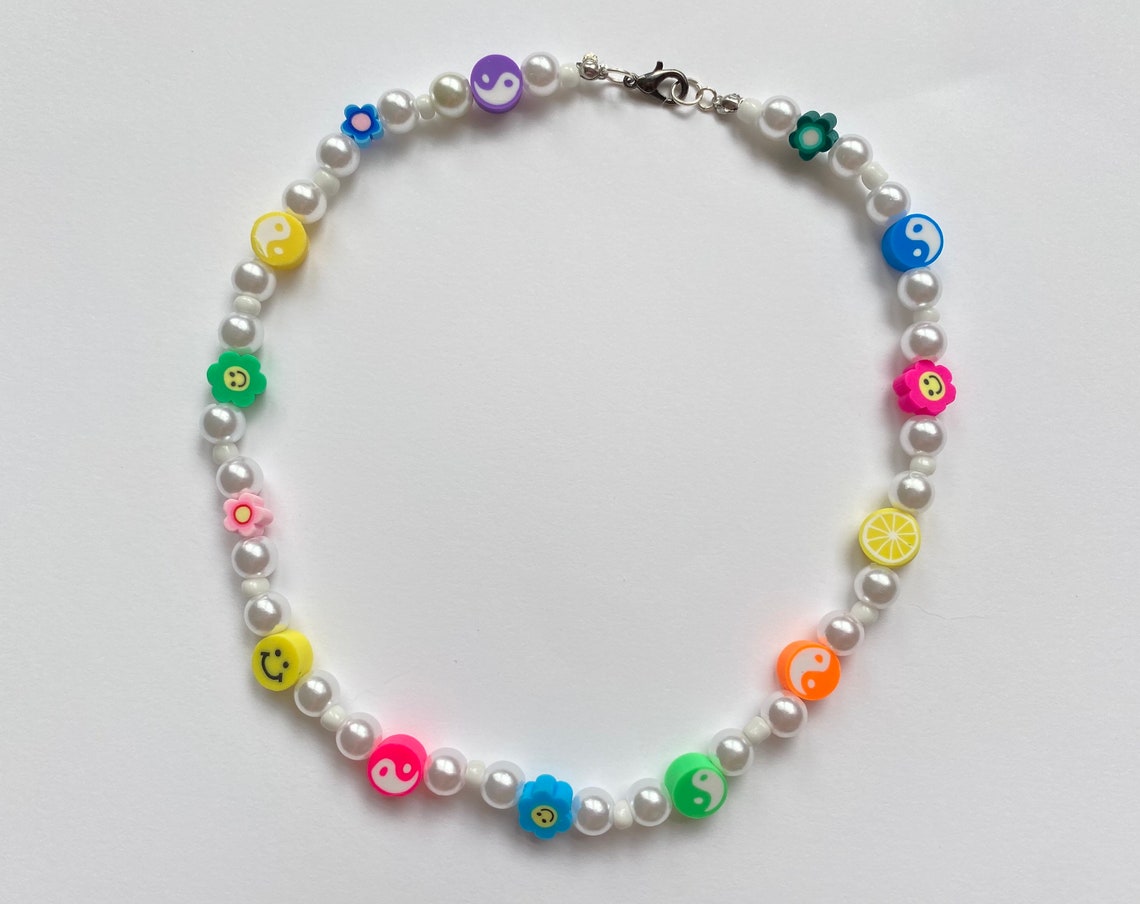 Trendy Funky Pearl Choker Trendy Jewelry Colorful Chokers - Etsy