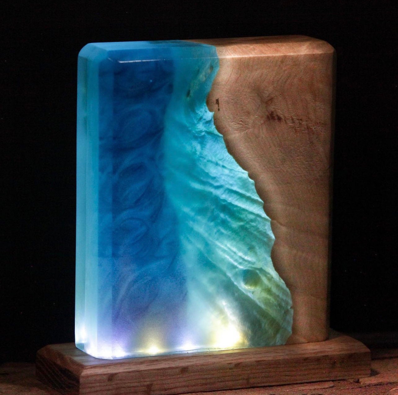 Epoxy Lamp, Resin Lamp, Resin Night Lamp, Custom Night Light, Resin ...