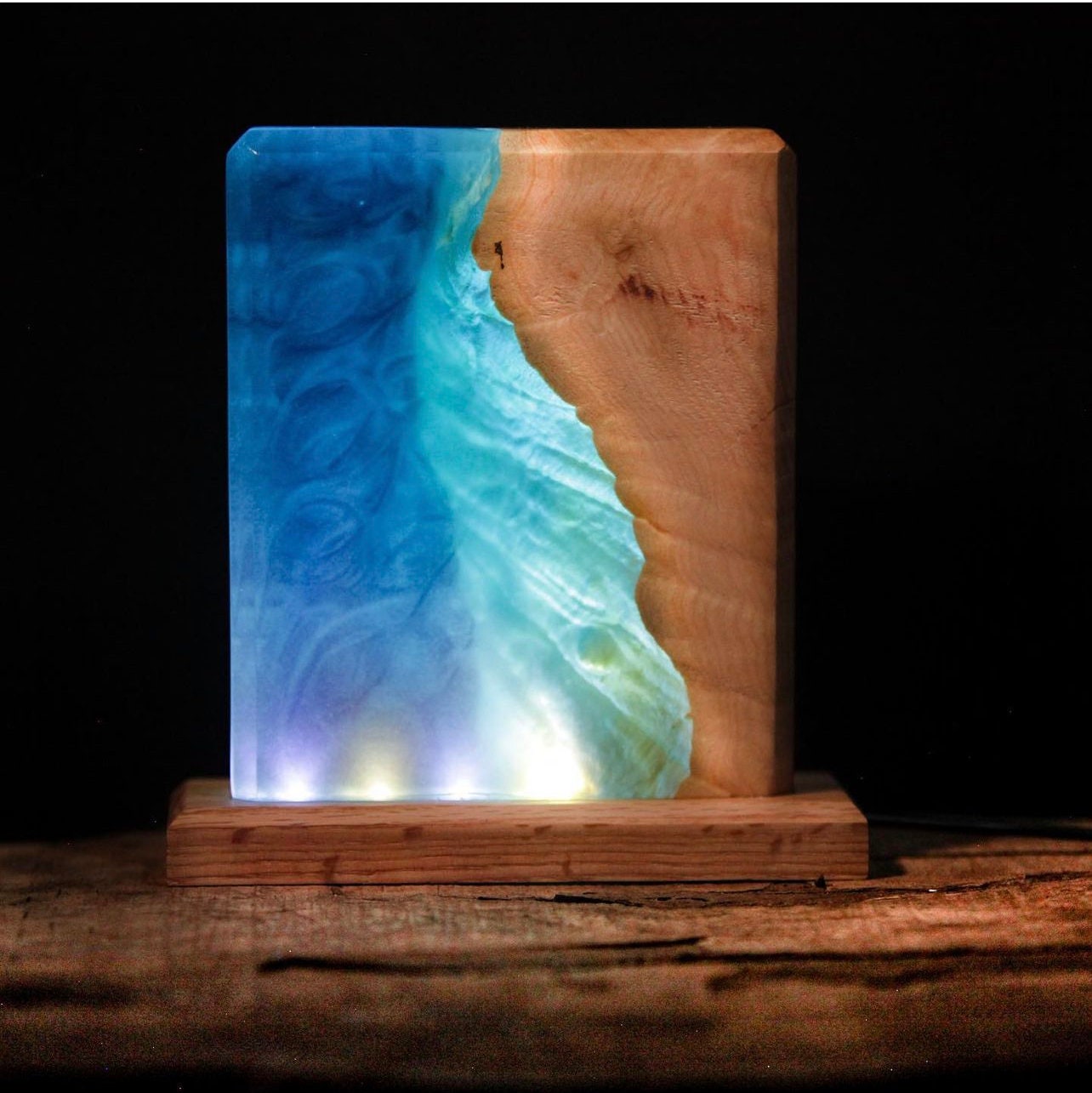 Epoxy Lamp, Resin Lamp, Resin Night Lamp, Custom Night Light, Resin ...