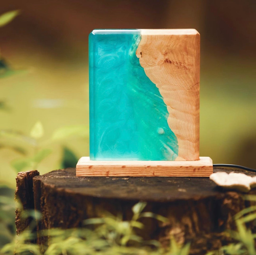 Epoxy Lamp, Resin Lamp, Resin Night Lamp, Custom Night Light, Resin ...